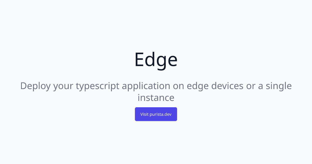 Edge | PURISTA