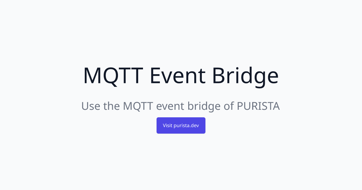 MQTT Event Bridge | PURISTA